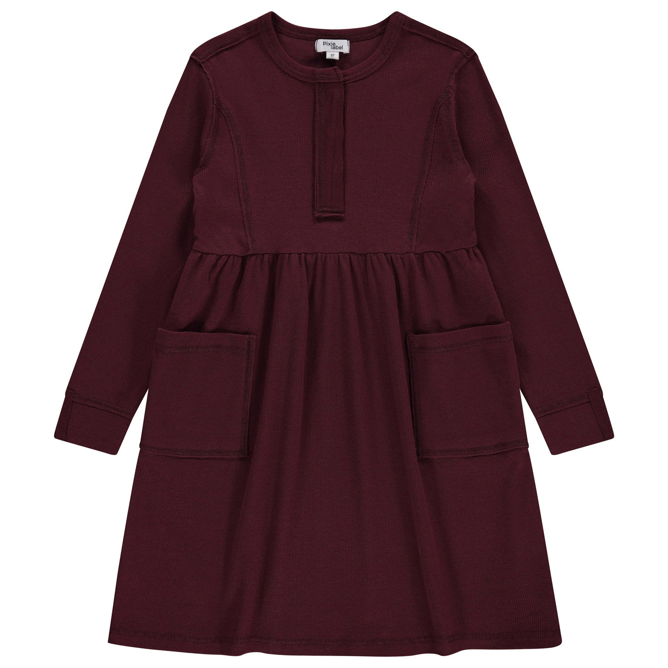 Flatlock Stitch Ribbed Dress – Pixie Rack