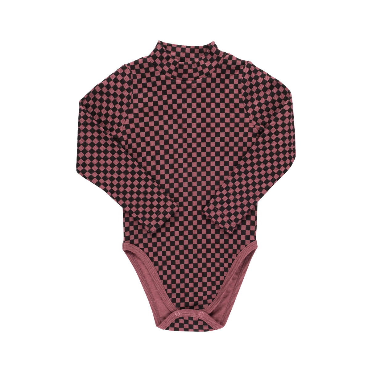 Checkered Mock Neck Onesie – Pixie Rack