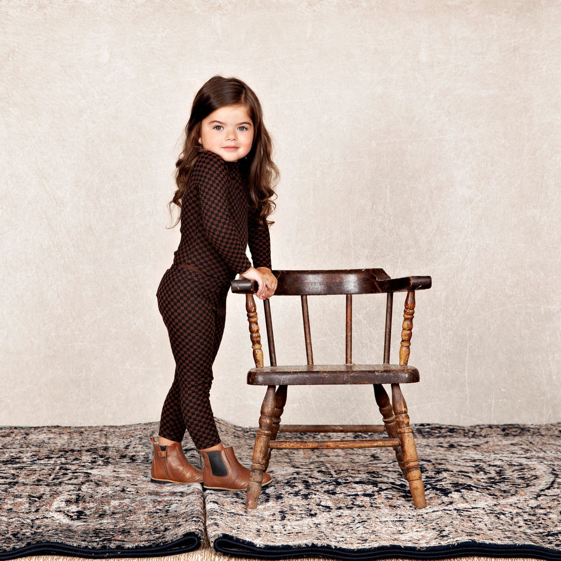 Checkered Mock Neck Onesie – Pixie Rack